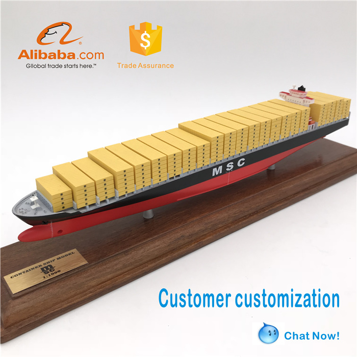 Ocean Artwork Studio vessel model 1:1000 MSC 35cm model container ship ...