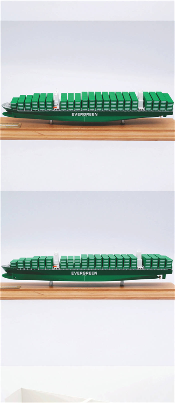 35cm EMC container ship model ever green shipping line customized scale ...