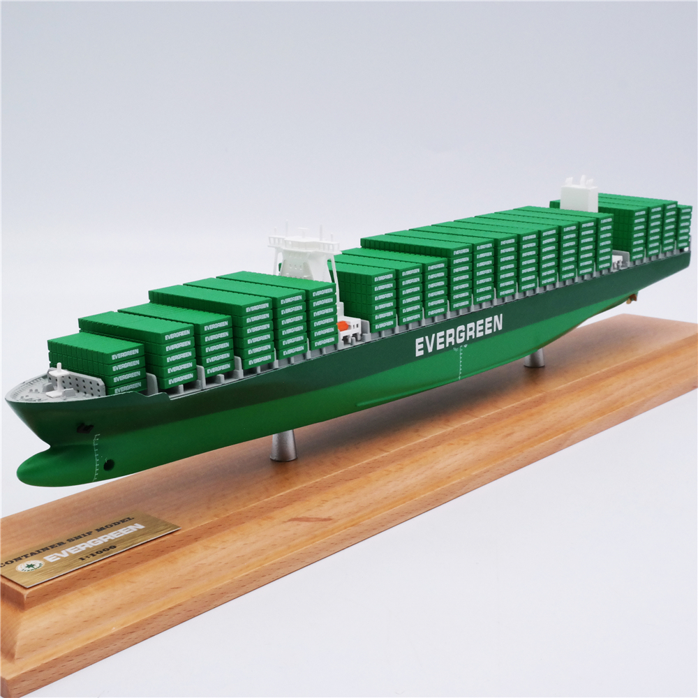 35cm EMC container ship model ever green shipping line customized scale ...