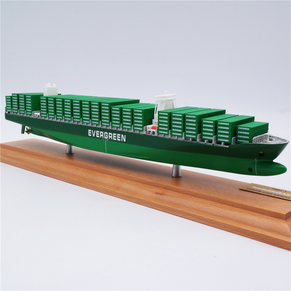 35cm EMC container ship model ever green shipping line customized scale ...